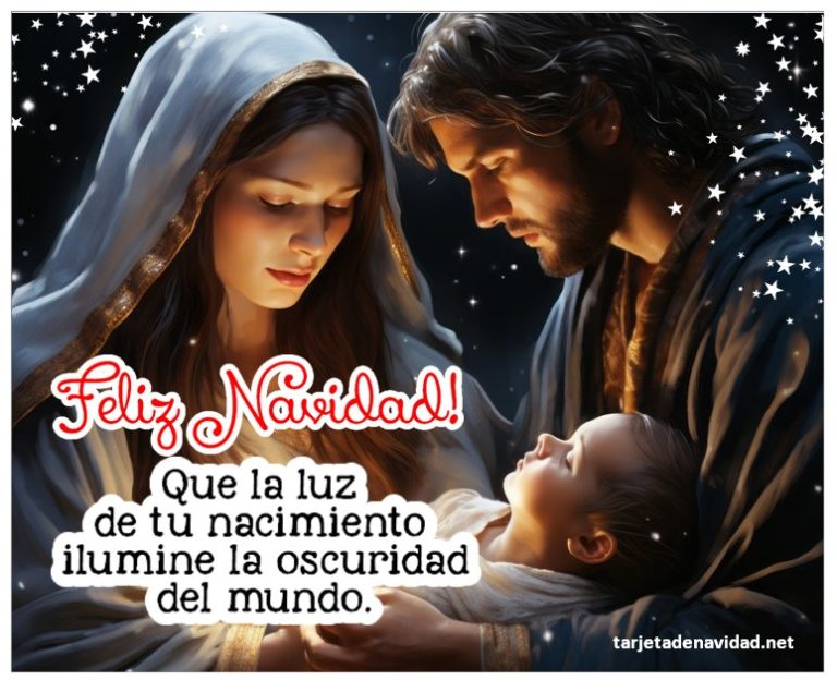 Frases de Navidad de la Virgen María Tarjetas de navidad